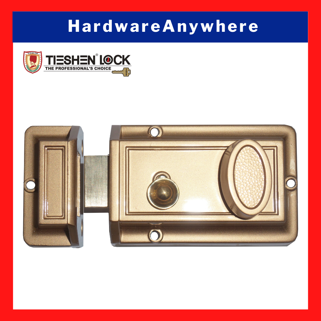 TIESHEN Rim Night Latch / Rim Latch Lock / Single Standard Rim Lock ...