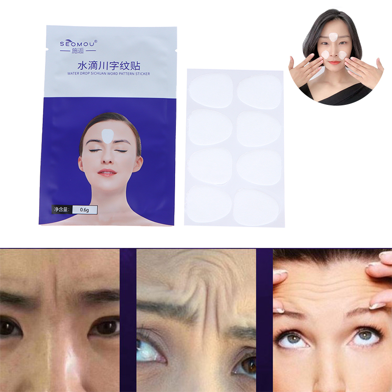 24PCS/Box Reusable Silicone Anti Aging Patch Face Forehead Beauty ...