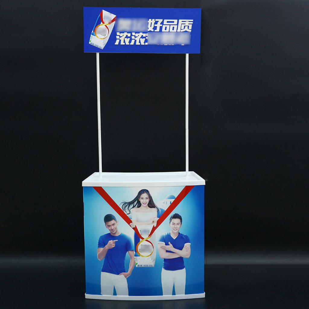 PVC Promotional Booth / Portable Folding Table Detachable Assemble ...
