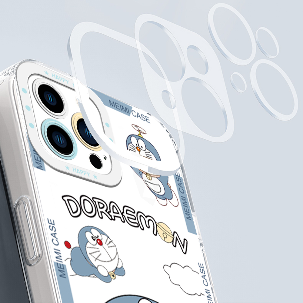 YYDS for Samsung A16 5G Back Cover Cute Doraemon Transparent Silicone ...