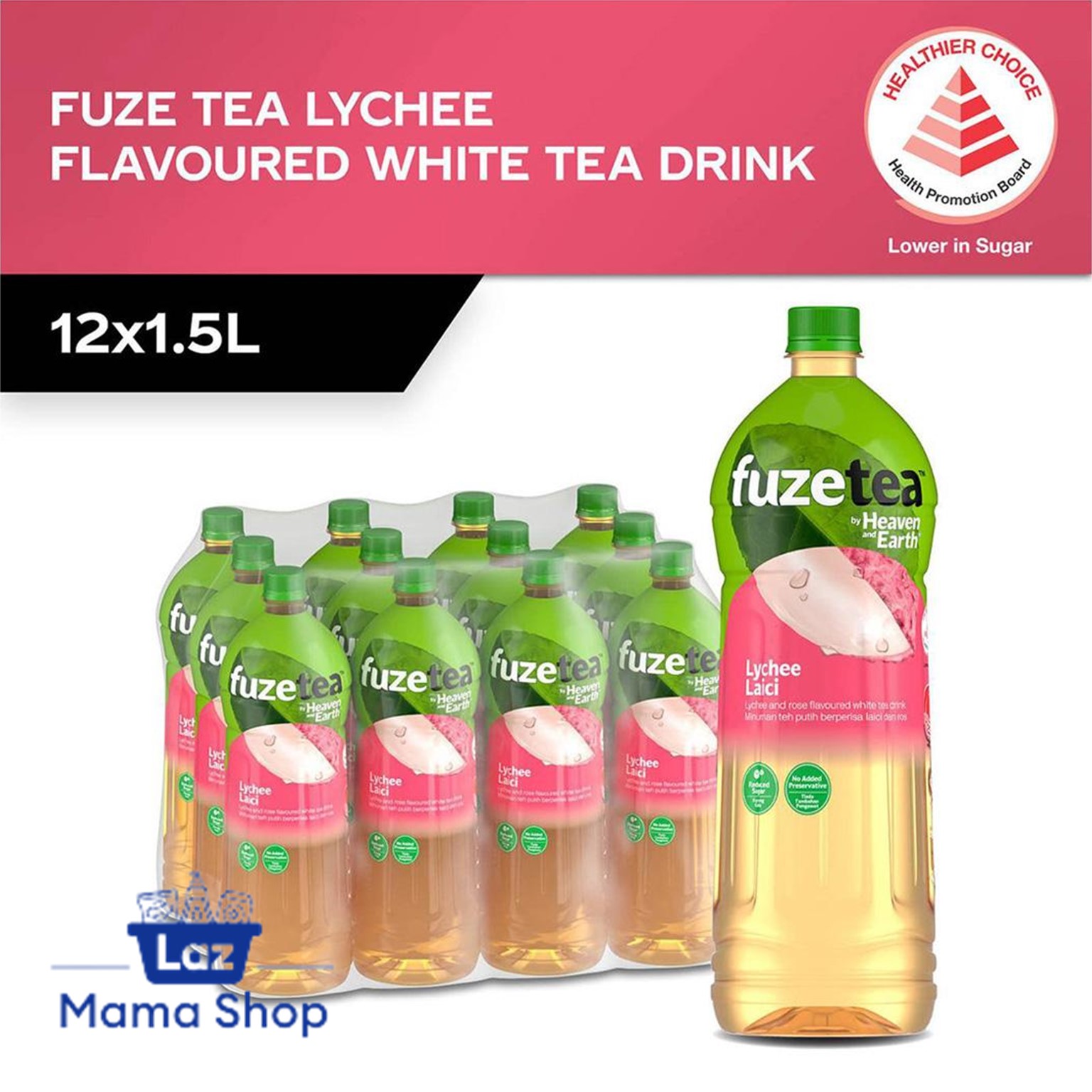 Fuze Tea Lychee Rose Tea (12 x 1.5L) - Case (Laz Mama Shop) | Lazada ...