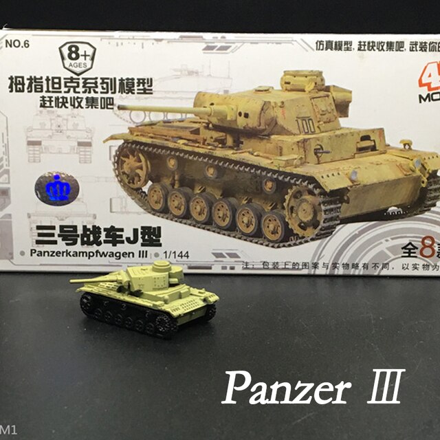 1:144 Miniature Tank Model Tiger T34 AMX-30 IS2 Assembled Tank Toy Military Scene Mini 4D Model ...