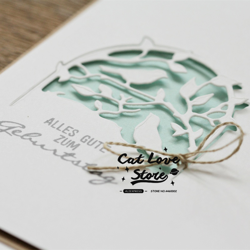 Flower Bird Metal Cutting Dies Stencils For Diy Scrapbooking Album ...