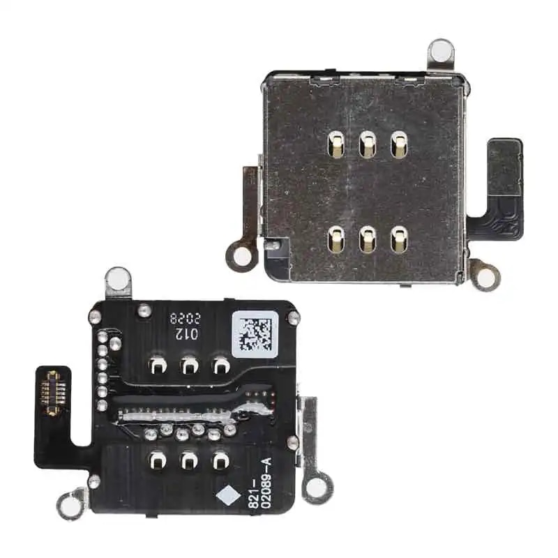 1Pcs Dual Sim Card Reader Connector Flex Cable For iPhone 11 12 13 14 ...