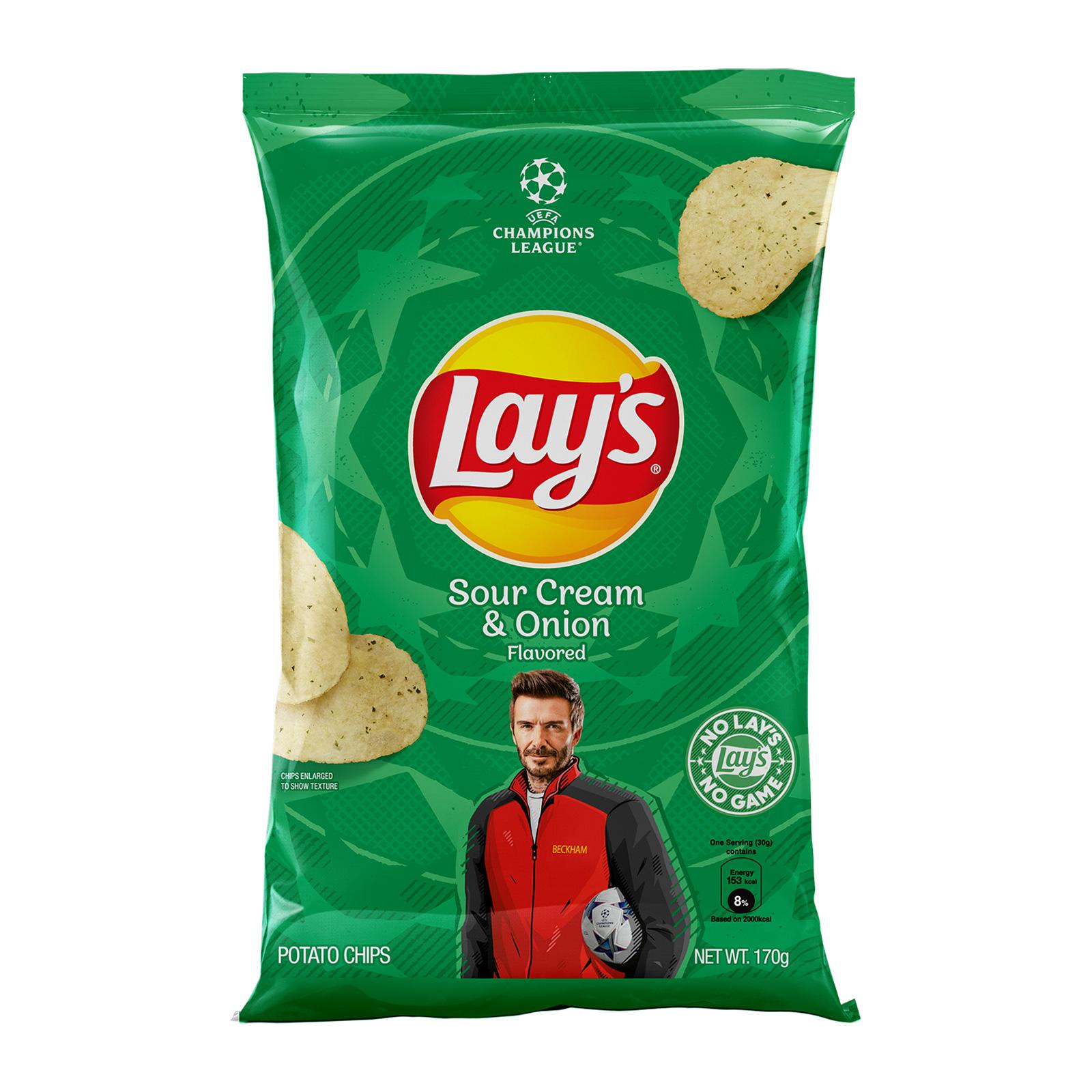 Lay's Sour Cream and Onion Potato Chips Snacks 170g | Lazada Singapore