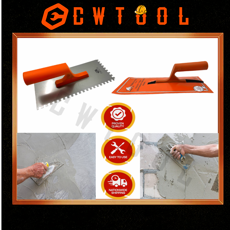 ELTORO Plastering Trowel With Teeth ( 10" X 4-1/4" ) TOROGRANDE ...