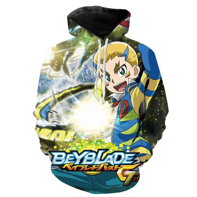 2023 Game Beyblade Burst Hoodies 3D Print TV Anime BEYBLADE BURST ...