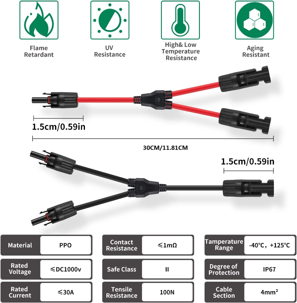 MC4 2/3 WAY Connector Pair for Paralleling Solar Panel | Lazada PH