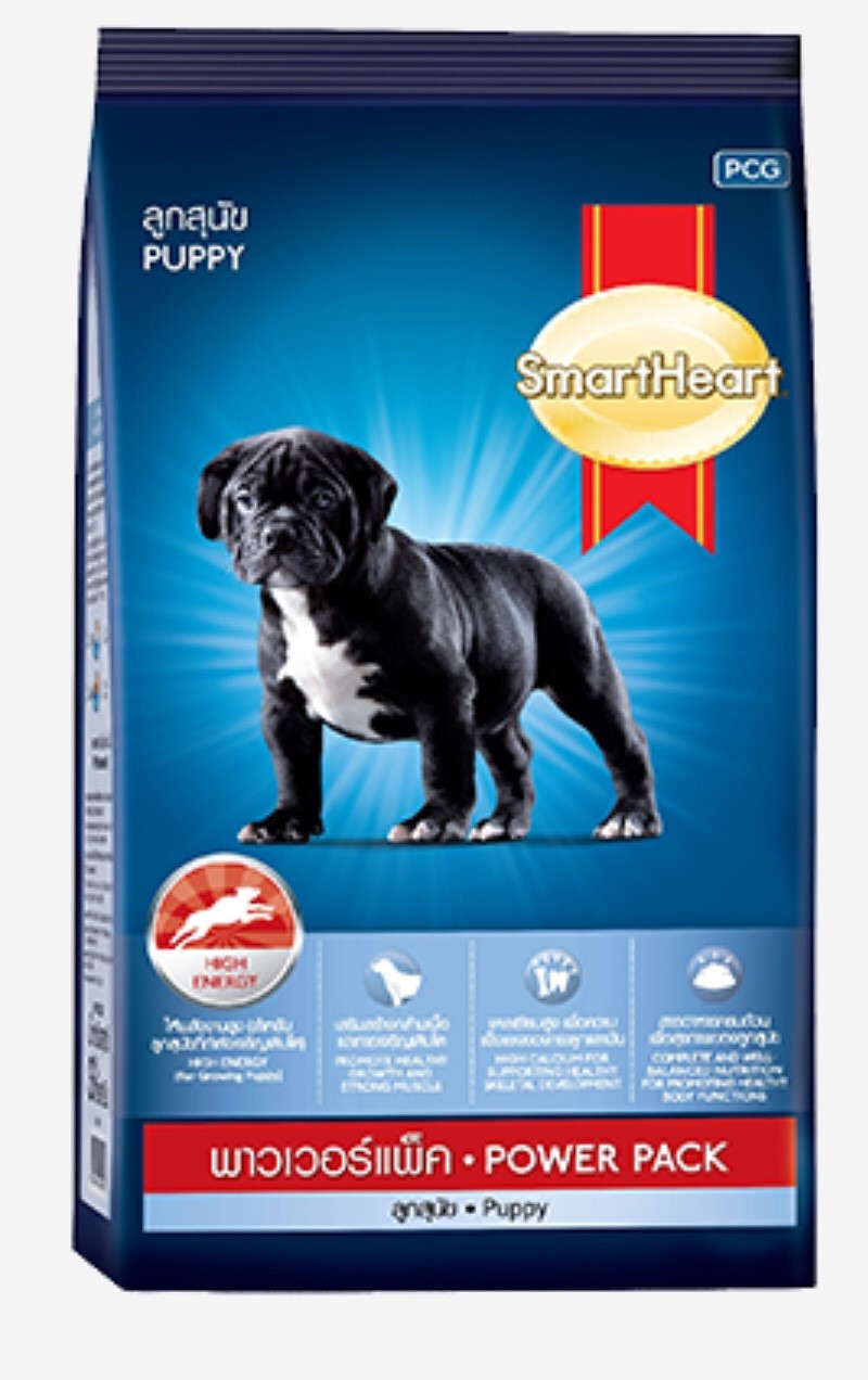 SmartHeart Power Pack Adult/Puppy 3kg สมาร์ทฮาร์ท พาวเวอร์แพ็ค อาหาร ...