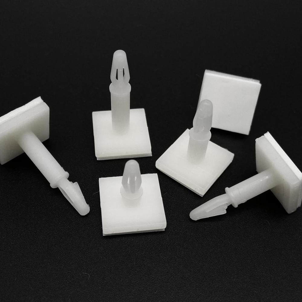 25pcs Adhesive Glue Nylon Plastic Standoff Spacer Bolt Lock Clip on ...