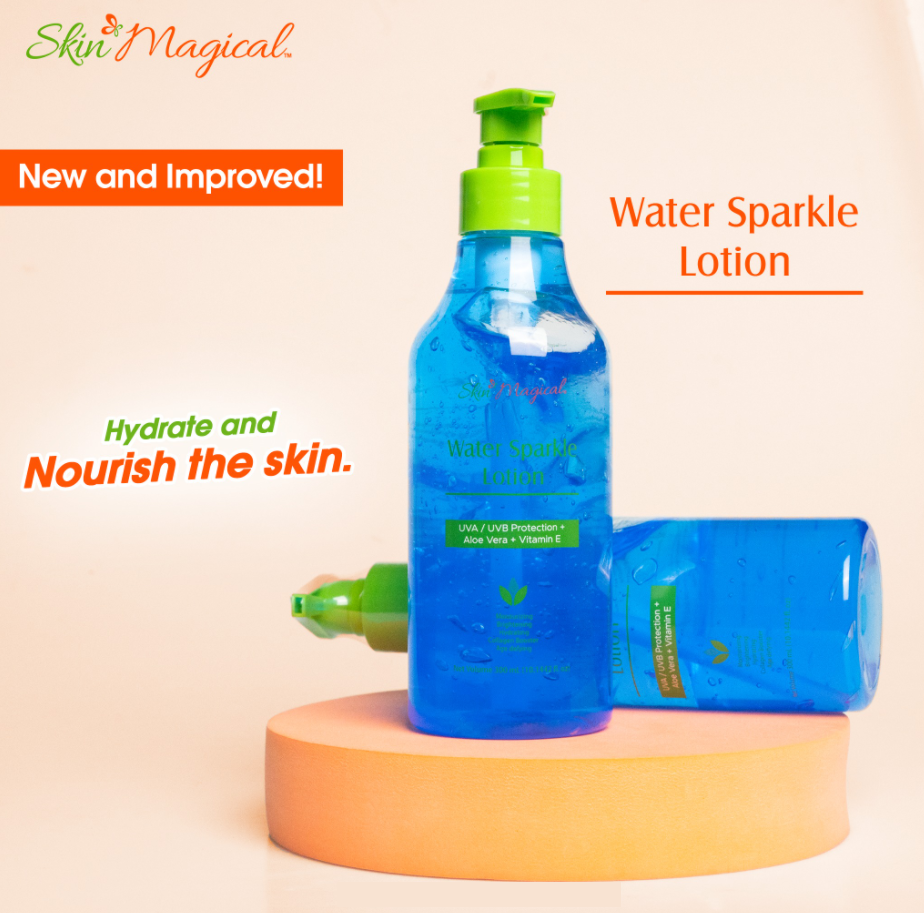 Skin Magical Water Sparkle Lotion 300ml (UVA/UVB Protection+Aloe Vera ...