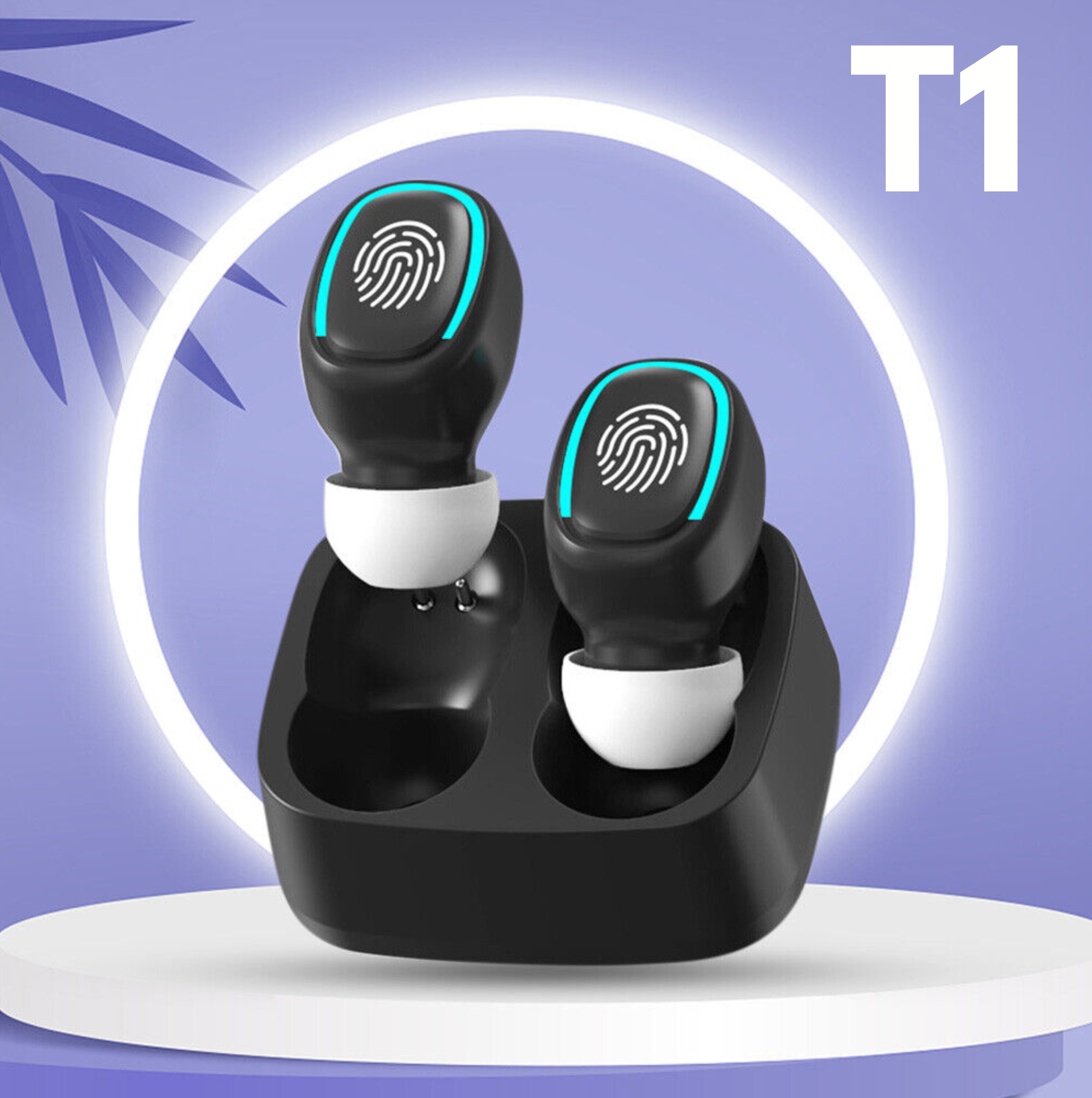 Wireless T1 Bluetooth Headset Touch Light Mini High Quality Earplugs ...
