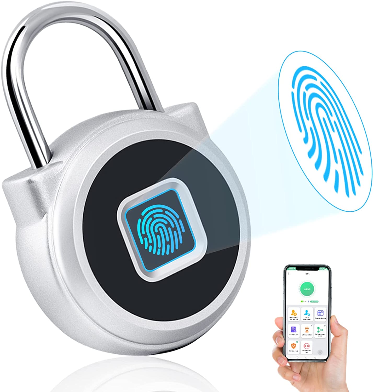 elinksmart padlock fingerprint P5/P5BF fingerprint padlock smart code ...