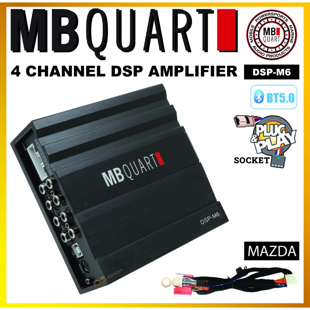 MB Quart 4 Channel DSP Built In Amplifier Digital Signal Processor 4Ch ...