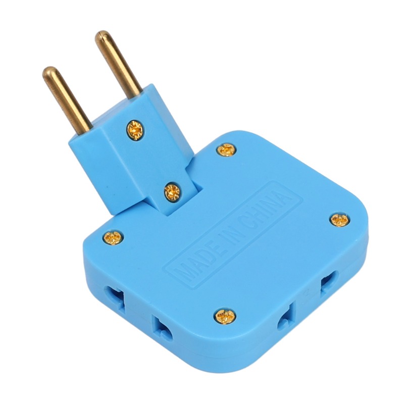 EU Plug 180° Rotatable Socket Adapter Multiprise 1 Convert 3 Extension ...