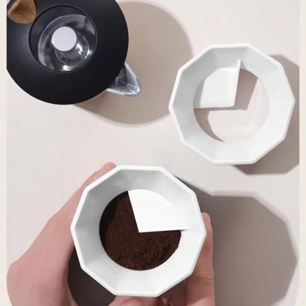 Easy To Clean 65mm Moka Pot Tamper Anti-spill No Pressed Powder Rotary ...