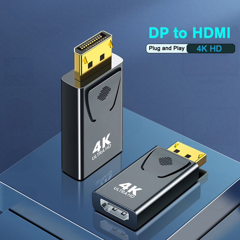 4K/1080P DisplayPort to HDMI Adapter Converter Display Port Male DP to ...