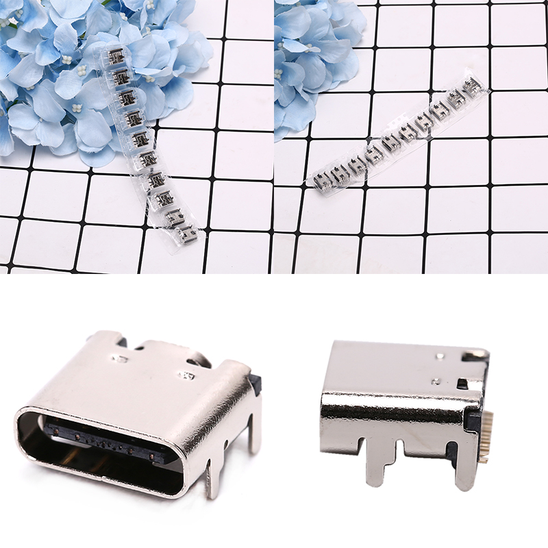 Micro 3.1 usb DIY 16pin USB-C USB 3.1 Type C mother Socket Connector ...