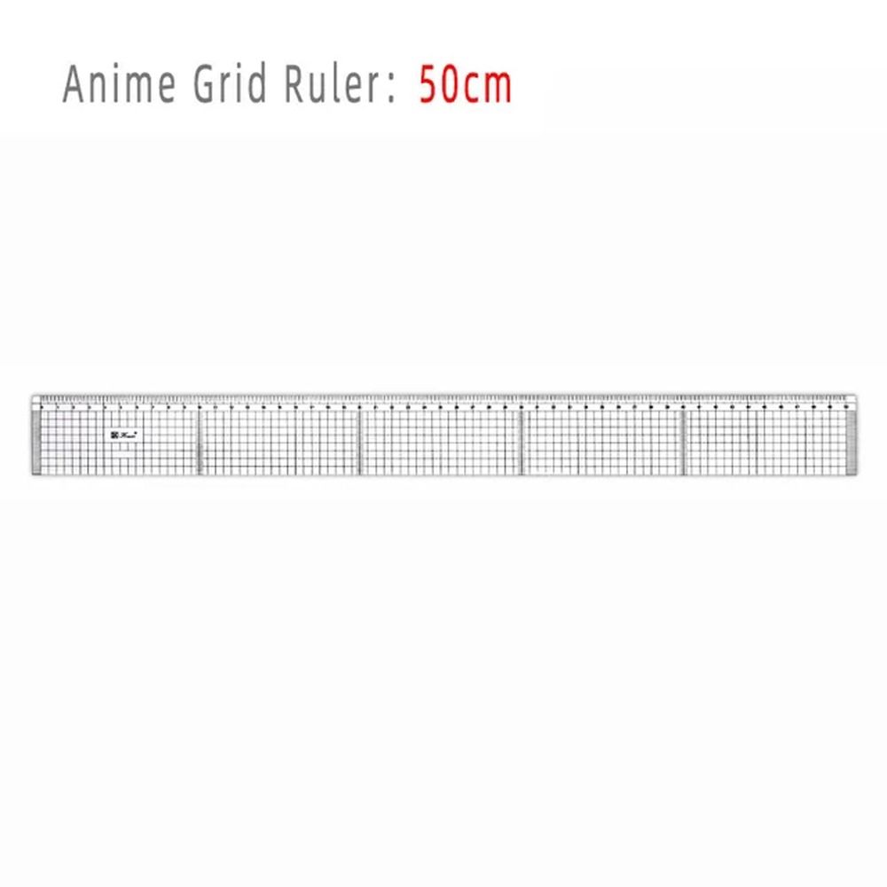 School Supplies 20 30 50cm Transparent Ruler Board Stationery Writing ...