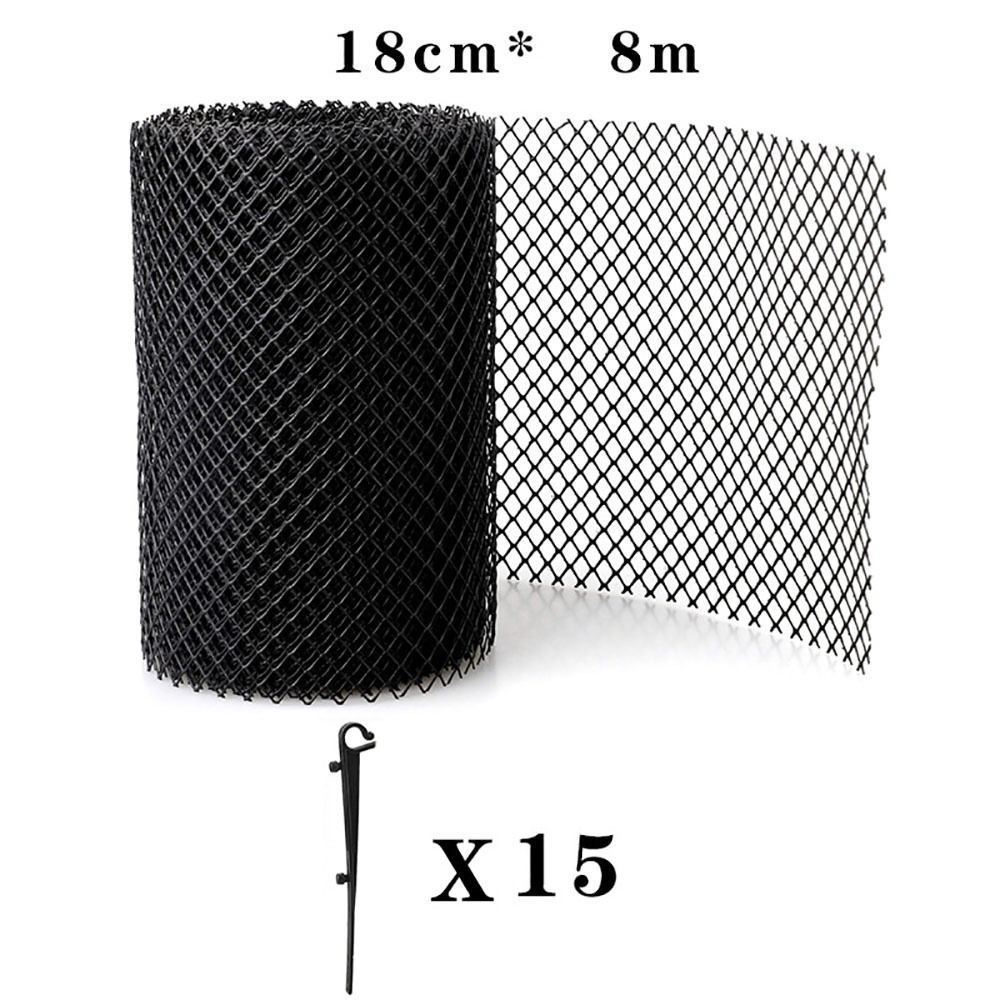 TRANA DIY Protection Netting Cover Gutter Guard Downspout Guard Gutter ...