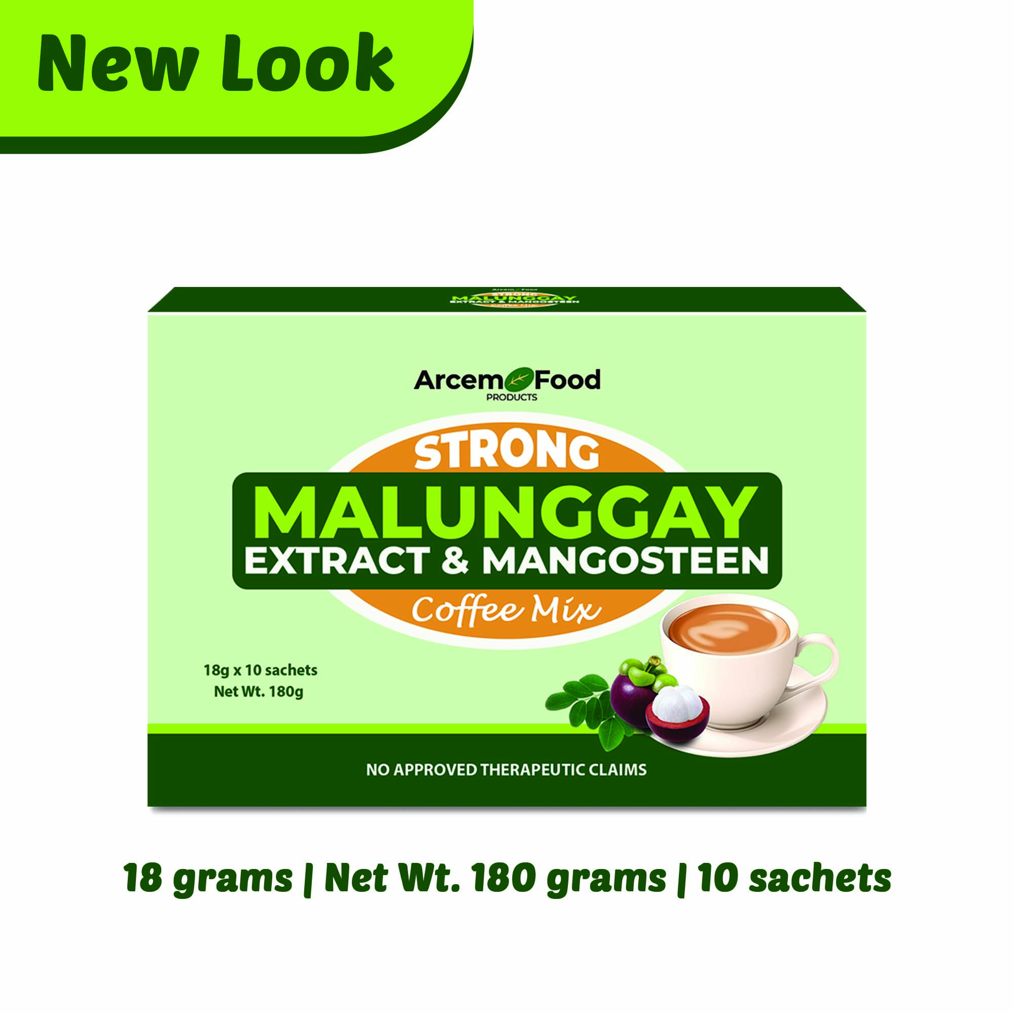 Arcem Food Strong Malunggay Extract and Mangosteen Coffee mix, Instant ...