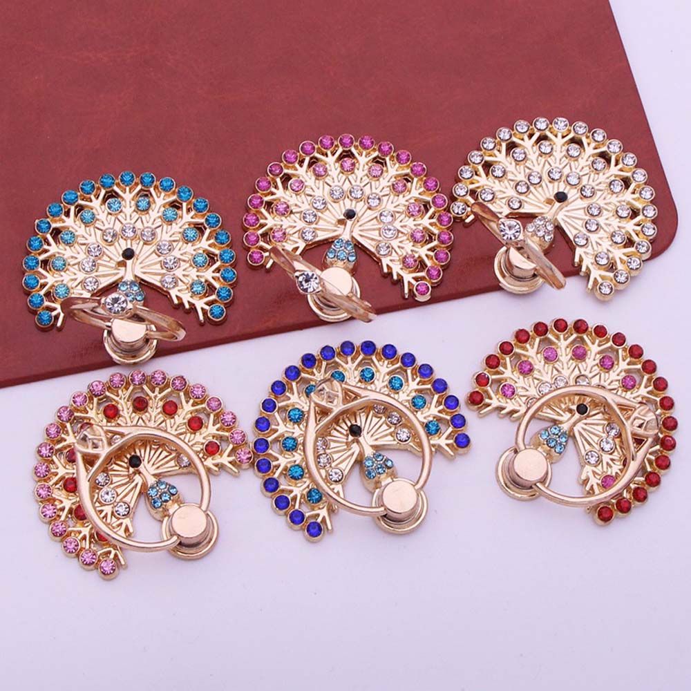 Metal Phone Holder Tables Mount Rotate Stand Mobile Phone Stand Peacock ...