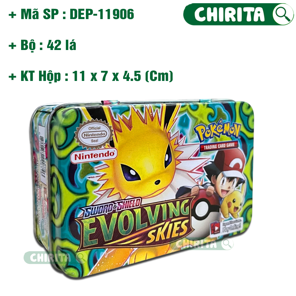 Bài Pokemon HỘP SẮT Trading Card Game - Bộ Thẻ Bài Pokemon TCG, Thẻ Bài ...