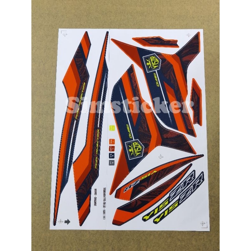 Yamaha Y15zr y15 ysuku Stiker sticker body stripe cover set (11 ...