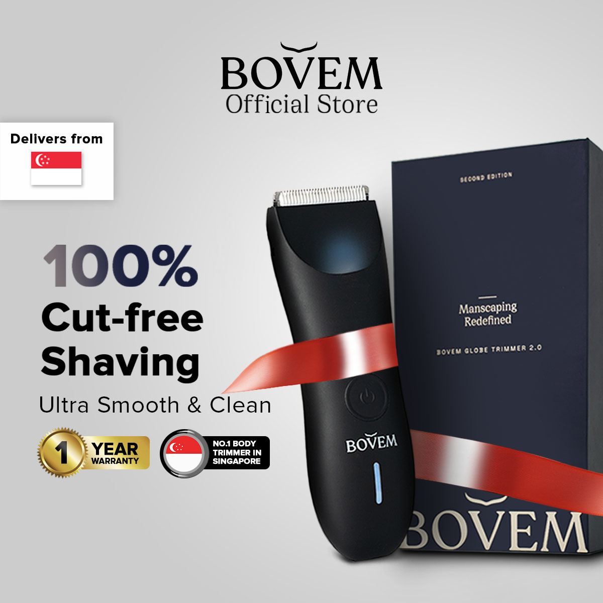 BOVEM Globe Trimmer 2.0: Waterproof Below-The-Waist Trimmer for Body ...