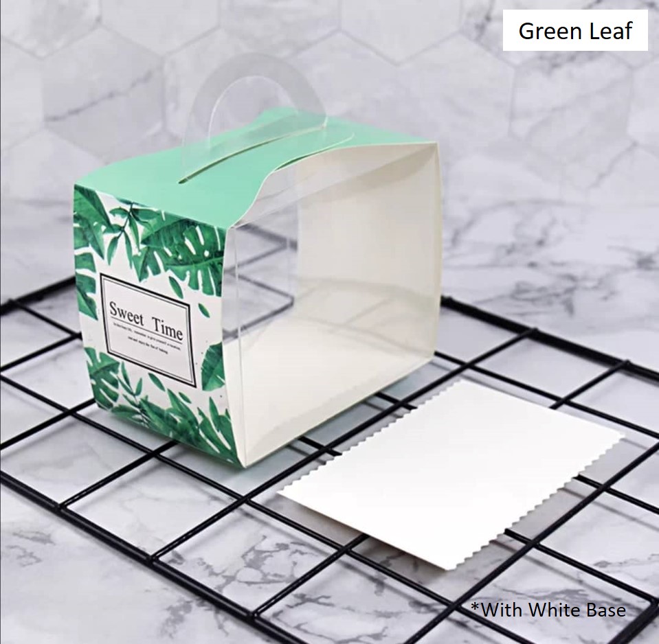 Transparent Slice Cake Box With Handle / Portable Mousse Cake Box 透明手提 ...