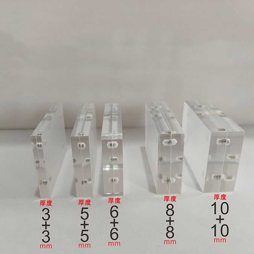 2 Pcs Transparent Magnetic Photo Frame Poster Album Tag Display Stand ...