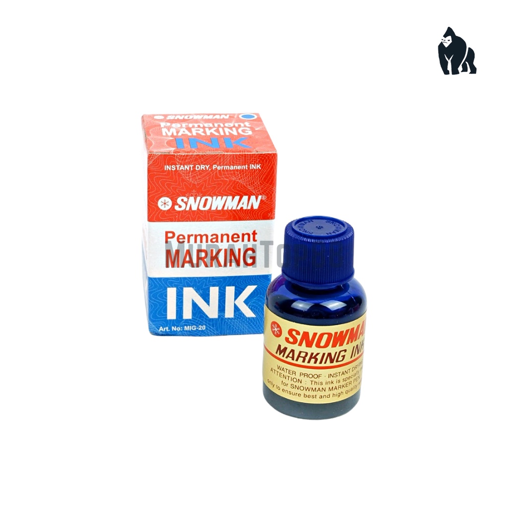 Refill Tinta Snowman Permanen MIG-20 / Permanent Marking Ink Isi Ulang ...