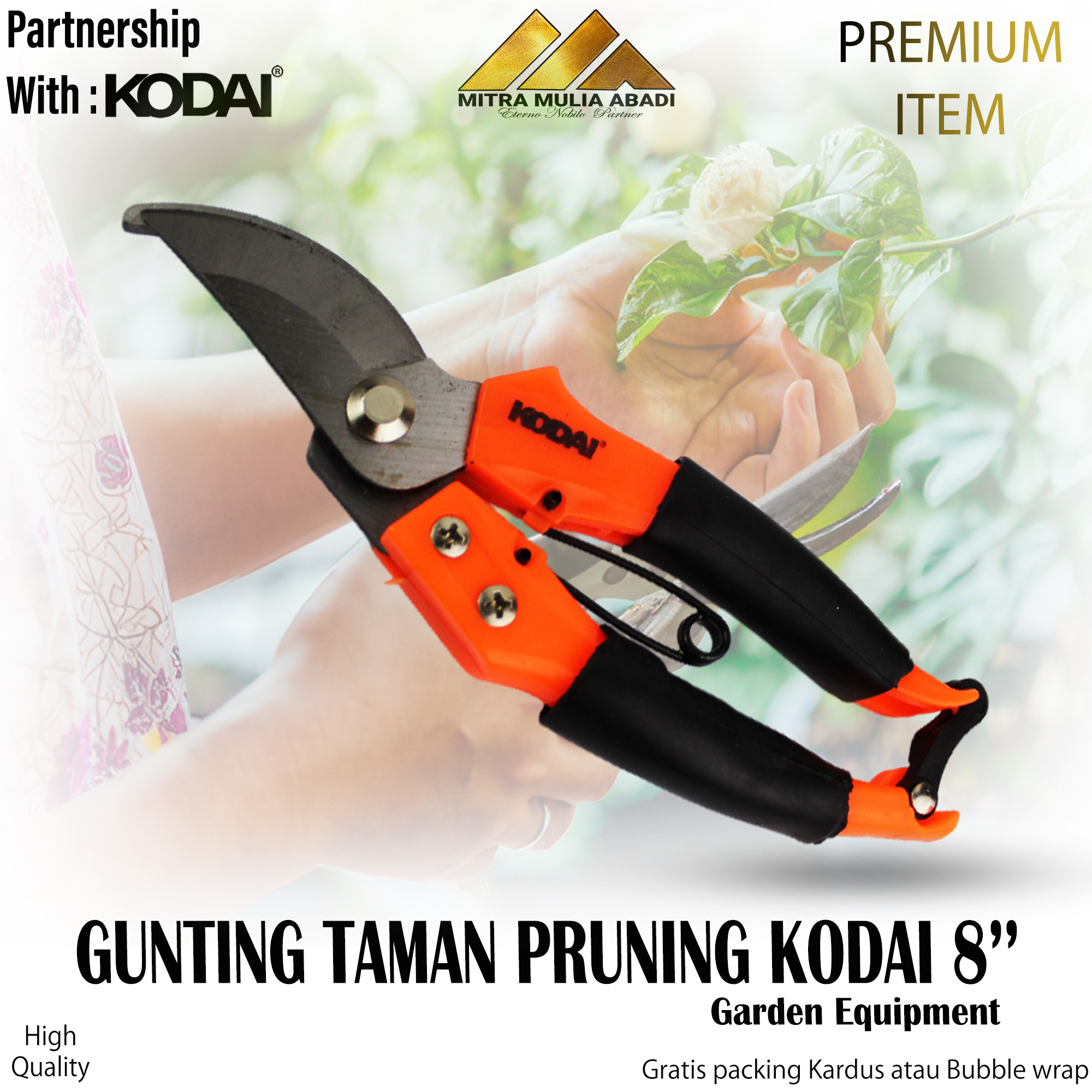 Gunting Taman Pruning Kodai 8'' / Gunting Dahan / Gunting Berkebun ...
