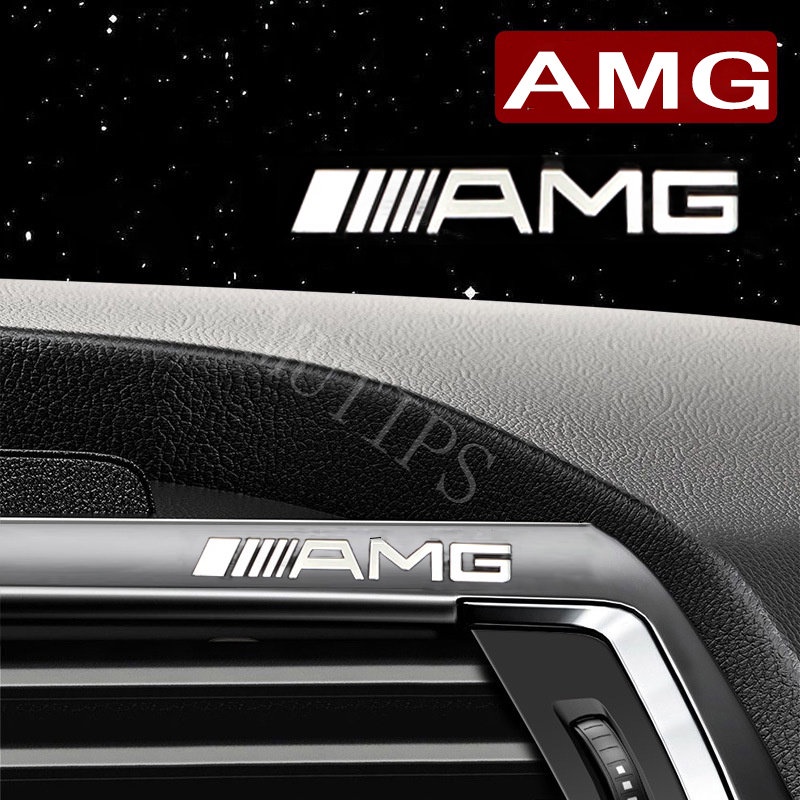 8Pcs Mercedes Benz Car Emblems Metal Sticker 3D Creative Decoration ...