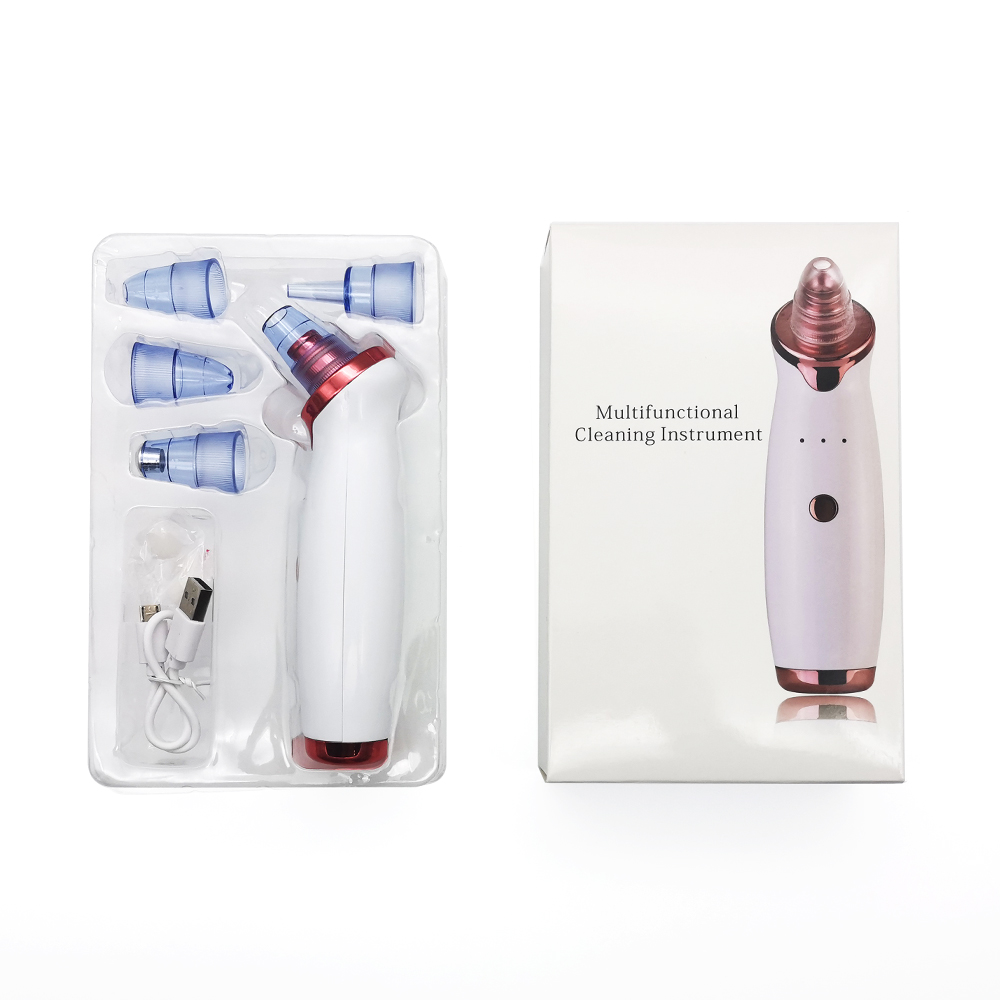 Professional 5 Head Pore Cleanser Vacuum Suction Face Deep Nose Cleaner ...