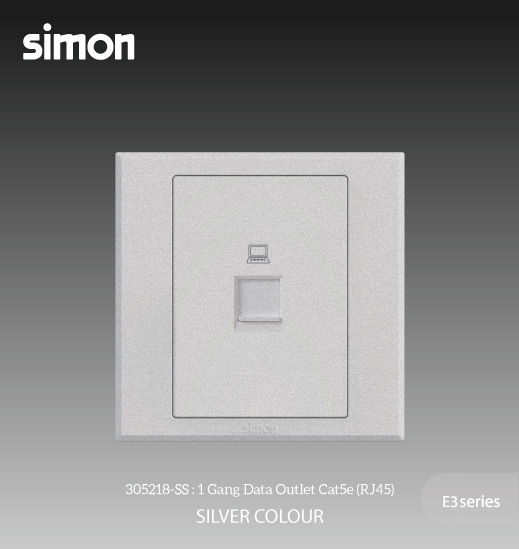 【EURO TOP BRAND - SIMON】Switches & Socket E3 Series Silver Color Series Silver Switch / Switches ...