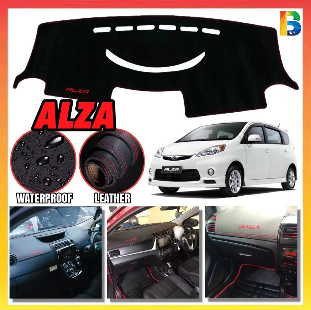 Perodua Alza Leather Dashboard Cover Car Anti Slip Mat Alza Accessories ...