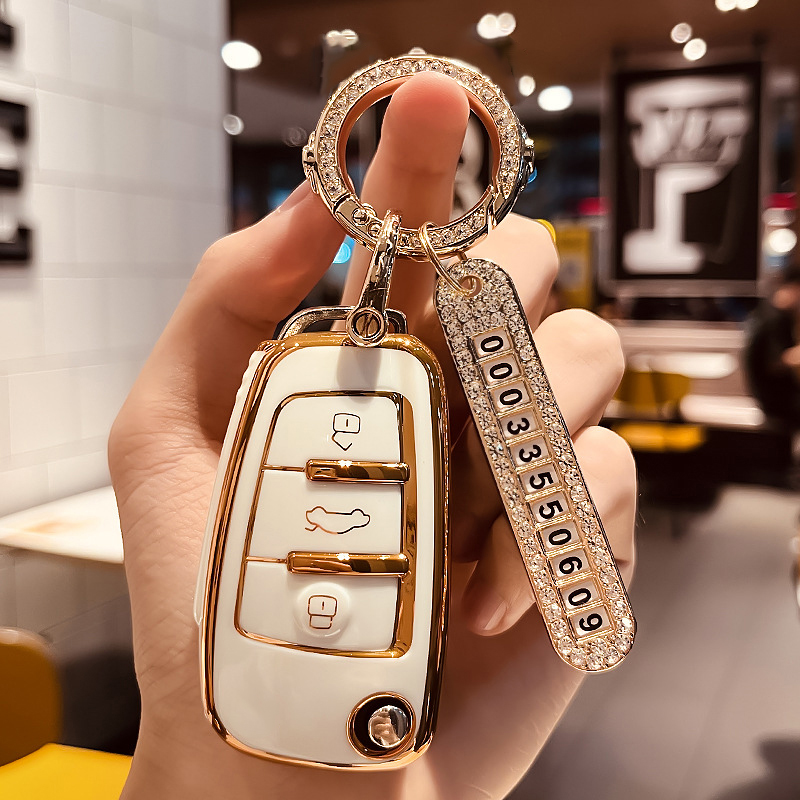 New TPU Car Key Case Shell Fob For Audi Q2 Q3 Q5 Q8 SQ5 TT RS3 RS6 A1 ...