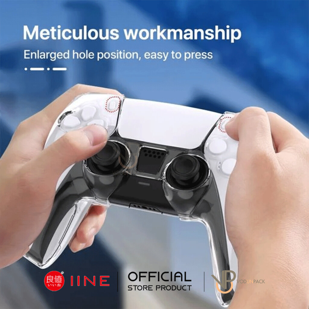 iine เคสใส จอย PS5 Clear Case For Joy Playstation 5 Dual Sense Crystal ...