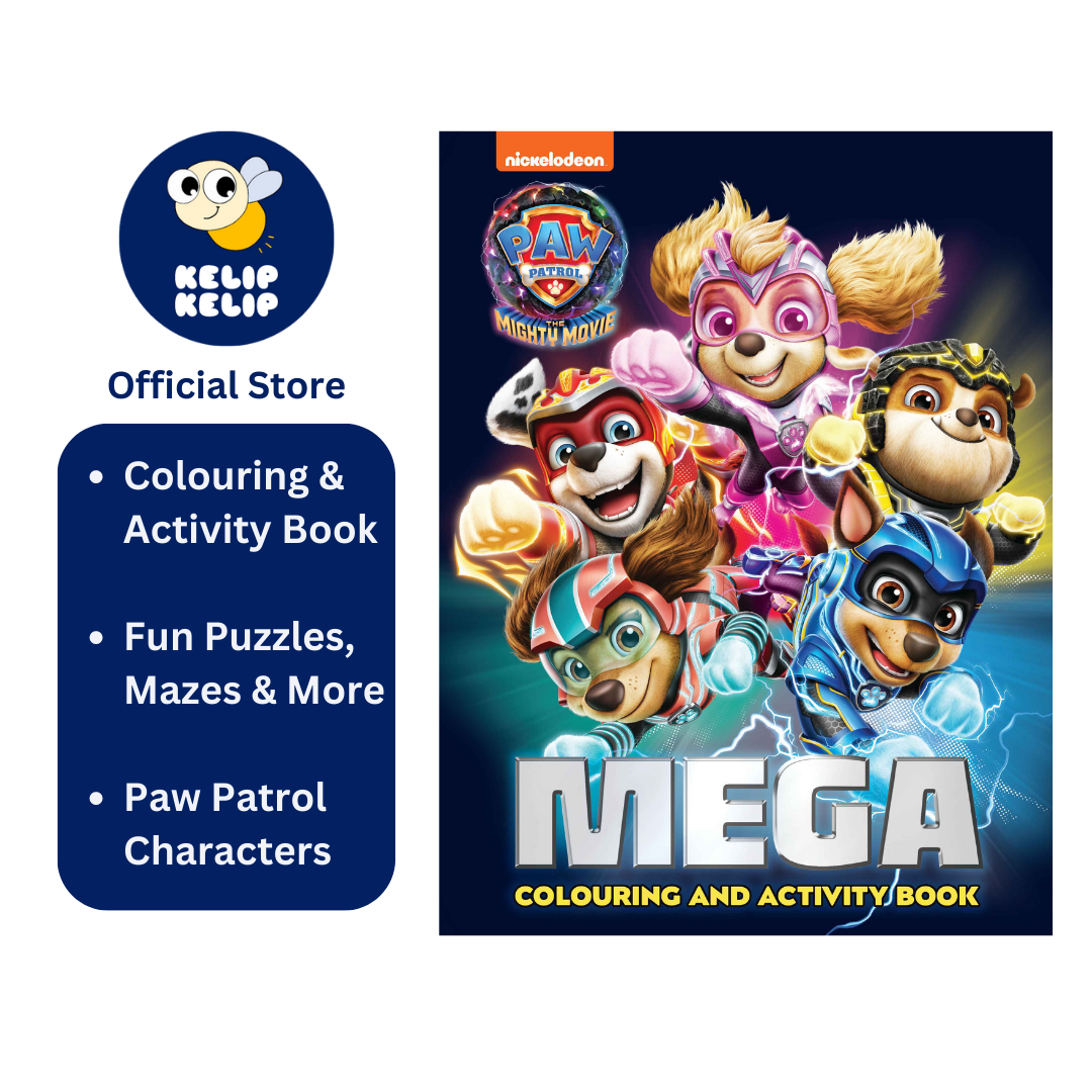 Paw Patrol Mega Colouring & Activity Book With Fun Puzzles Mazes Spot ...