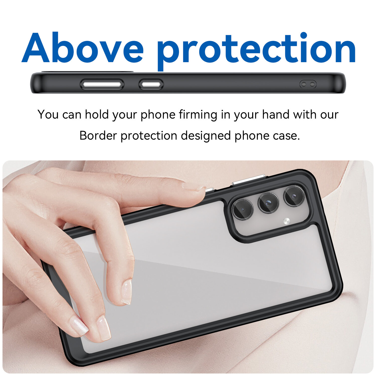 lthmy for Samsung Galaxy M55 C55 case Transparent Hard Back with ...