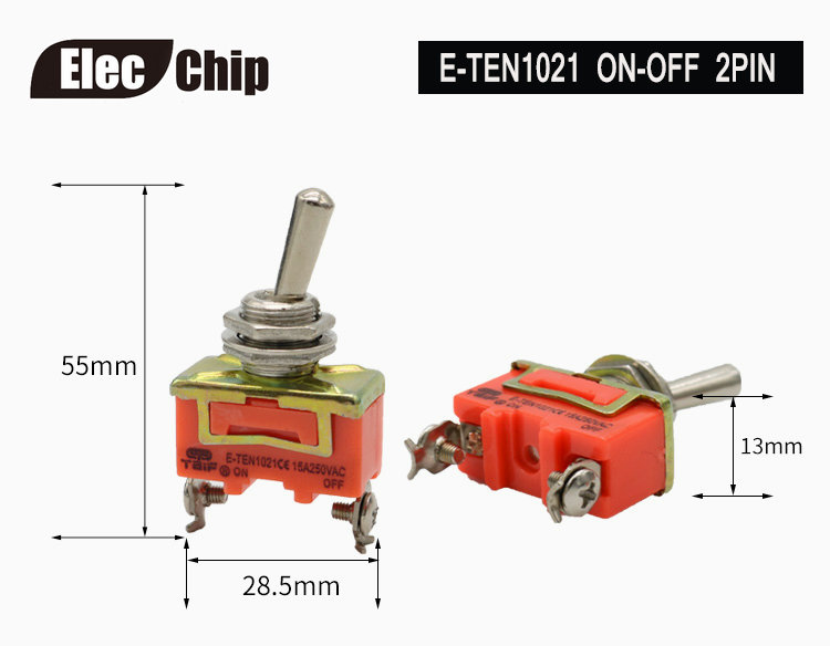 【TopazTrove】5PCS Toggle switch E-TEN1021 E-TEN1121 E-TEN1122 E-TEN1221 ...