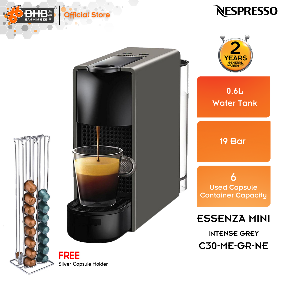 [FREE CAPSULE RACK] Nespresso C30-ME-GR-NE Essenza Mini Fully Automatic ...