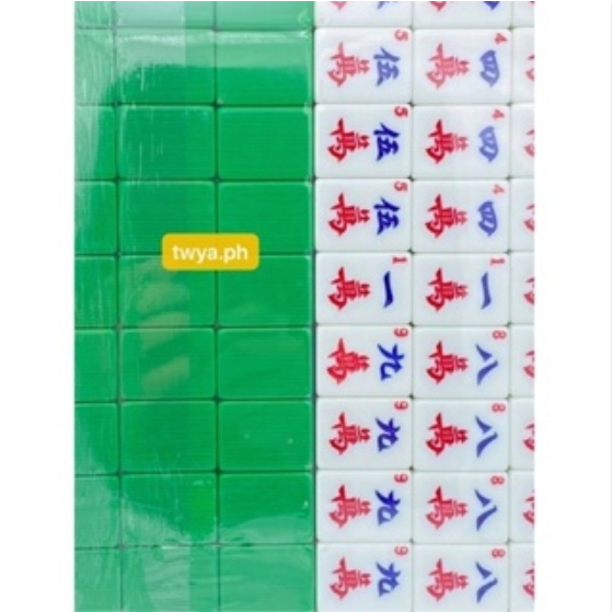 NEW Mahjong Set With Number Melamine 4cm size standard size Green ...