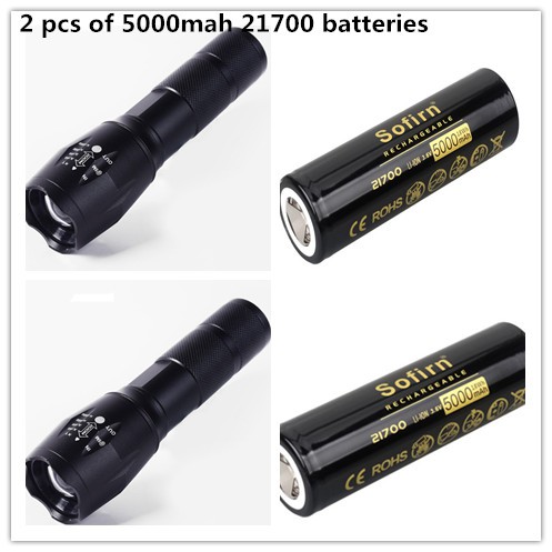 Sofirn Small Led Flashlight Z01 With 5000Mah 21700 Rechargeable Battery ...