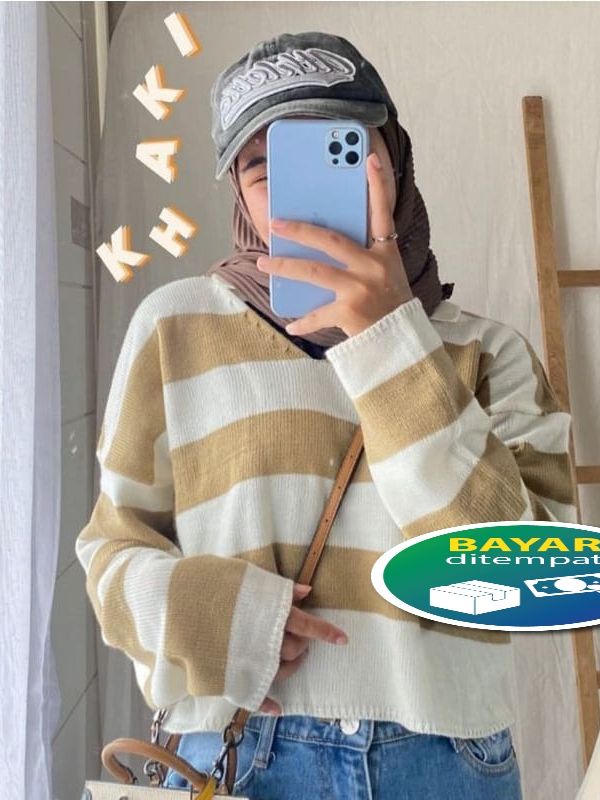 Fuji Crop Top Rajut/Blouse Rajut Fuji/Blouse Blaster/rajut blaster/Baju ...