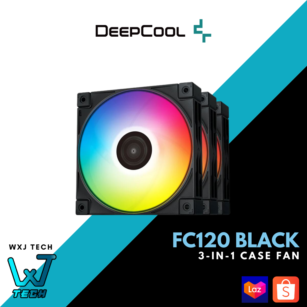 Deepcool FC120 Black 3-in-1 Case Fan (R-FC120-BAMN3-G-1) | Lazada PH