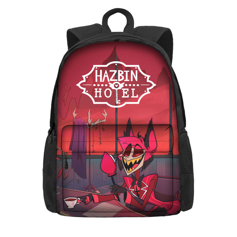 HS Hell Inn กระเป๋านักเรียนประถม hazbin Hotel กระเป๋าเป้สะพายหลัง ...