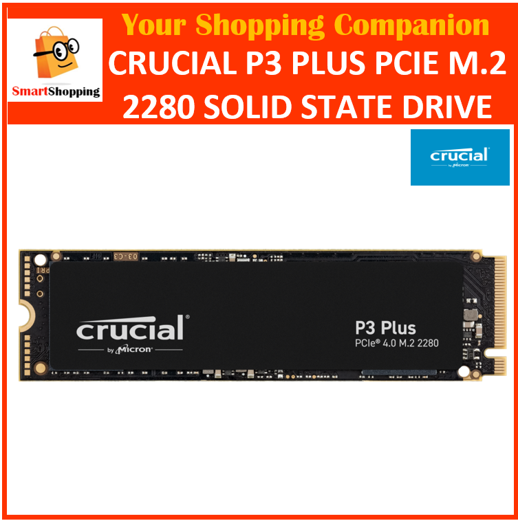 Crucial P3 Plus 500GB 1TB 2TB 4TB PCIe M.2 2280 4.0 SSD Solid State ...