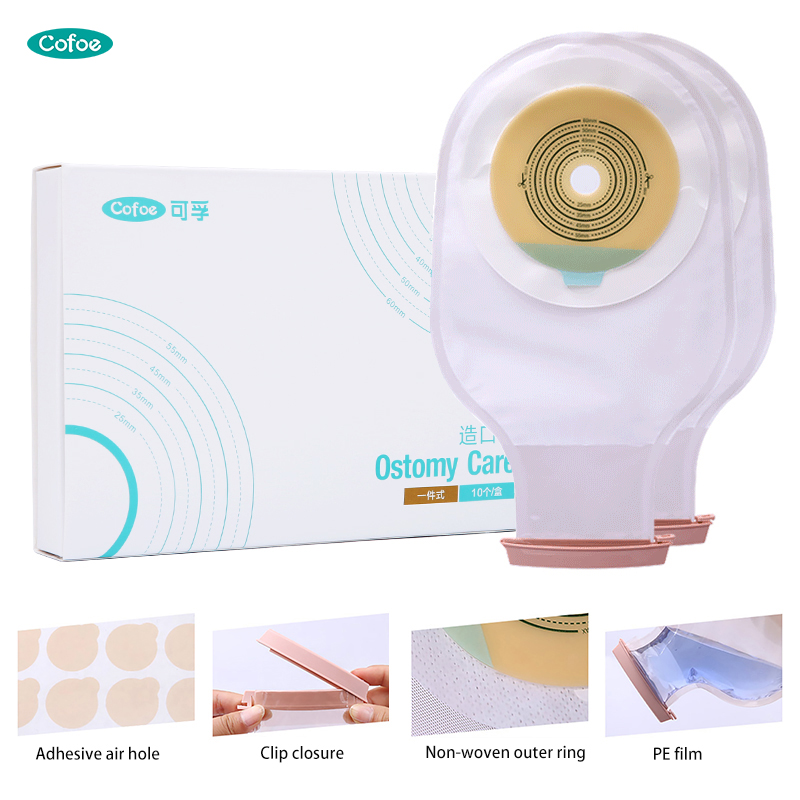 【VogueVista】Cofoe 10 PCS System Bag Stoma Care bags Cut-to Fit 20-60mm ...